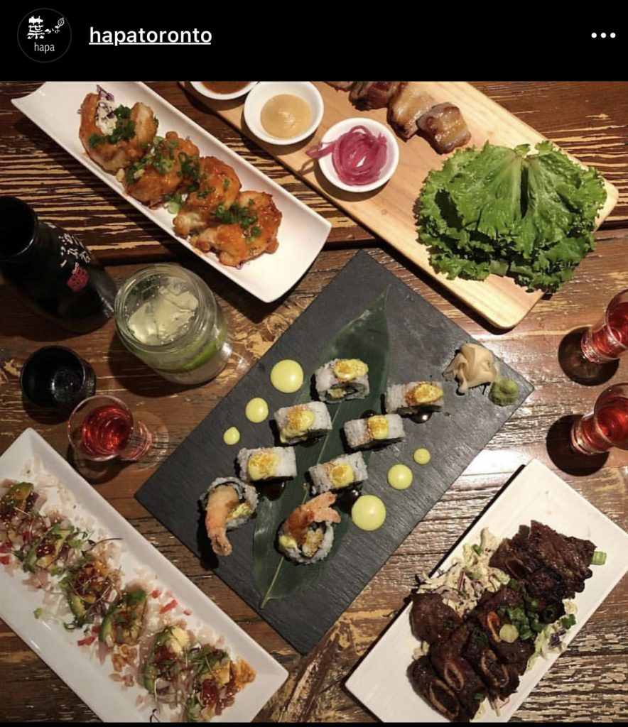 Modern Japanese Tapas in Little Italy - Toronto - Hapa Izakaya